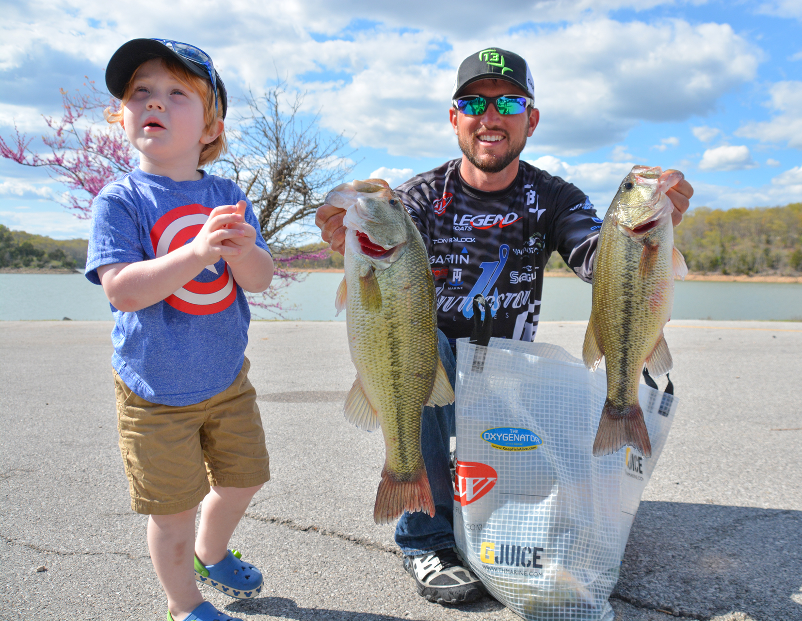 Kei Blaylock helped dad Stetson with his fish – Bass Nomad Online